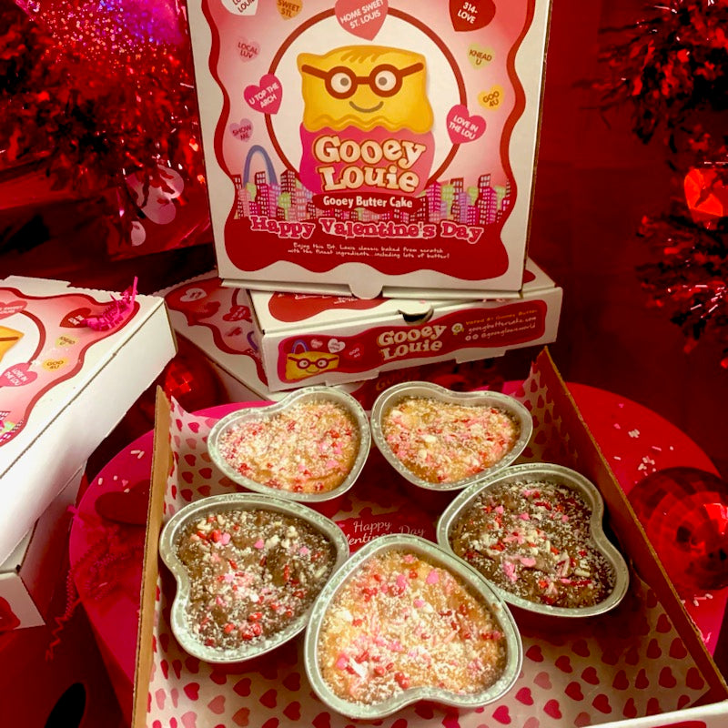 Mini Sweetheart Gooey Butter Cakes- 5 Pack – Gooey Louie Gooey Butter Cakes