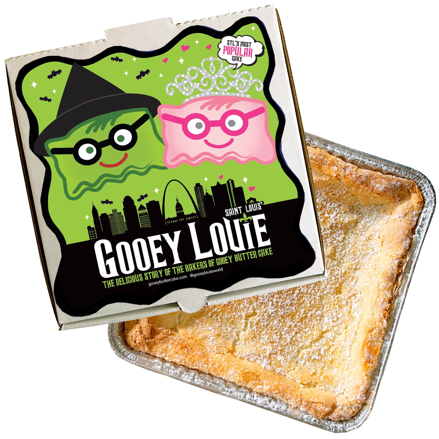"WICKEDLY GOOD" Gooey Louie 8x8 Gooey Butter Cake – Gooey Louie Gooey ...